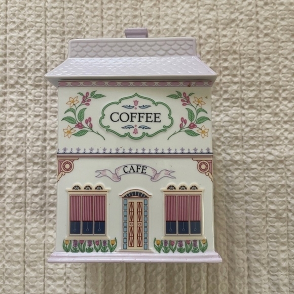 Kitchen | The Lenox Village Canisters Coffee Cafe Canister Tiny Chip On ...